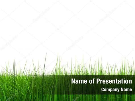Green High Resolution Grass White Powerpoint Template Green High