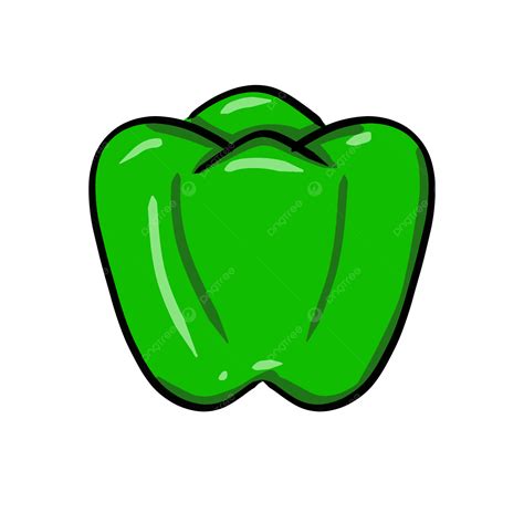 만화 녹색 파프리카 파프리카 피망 후추 Png 일러스트 및 Psd 이미지 무료 다운로드 Pngtree