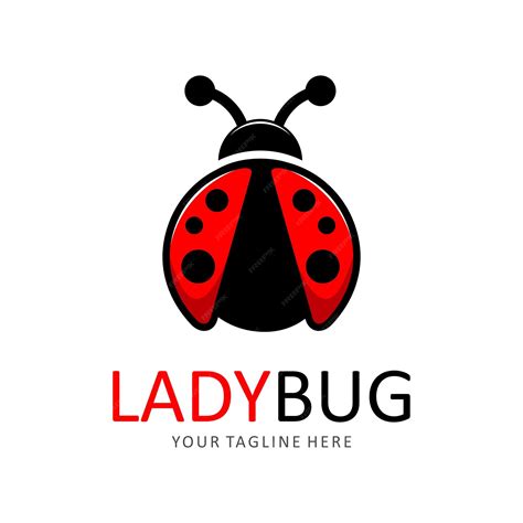 Леди Баг векторный логотип Премиум векторы