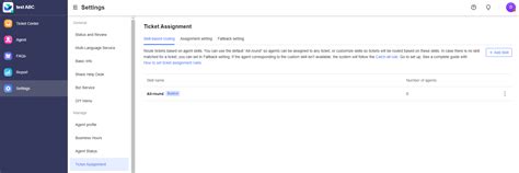 Define Ticket Assignment Rules
