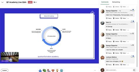 We Are Live Now Quantum Formalism Academy Qanda Session Bambordé Baldé Our Dedicated Guru Is