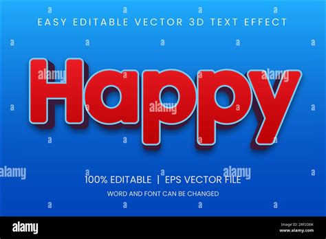 3d Editable Text Effect Stylish Editable Font Design Text Effect Font Stock Vector Image And Art