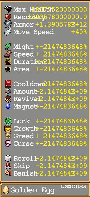 What Does 2147483648 Mean Is It Just Overflow Rvampiresurvivors