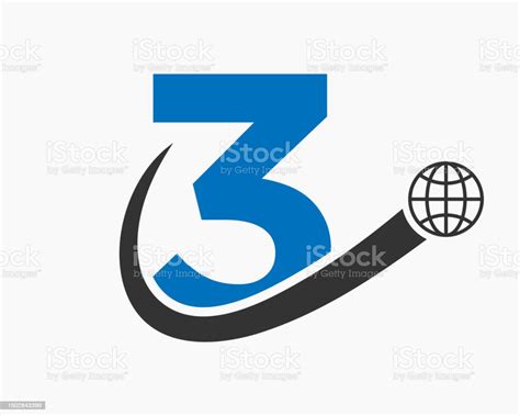 편지 3 글로벌 로고 디자인 글로벌 로고타입 기호 벡터 템플릿 관광객에 대한 스톡 벡터 아트 및 기타 이미지 관광객 구 글로벌 비즈니스 Istock