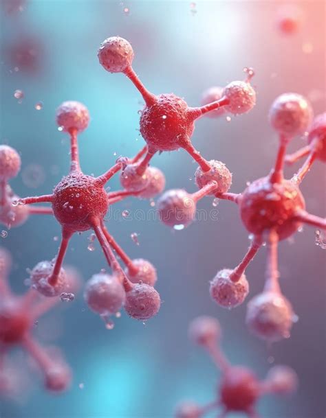 Illustration Shows Molecular Bonding In Chemical Compounds Visualizing Interactions Structures