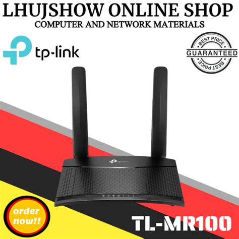 Tp Link Tl Mr Mbps Wireless N G Lte Router Lazada Ph