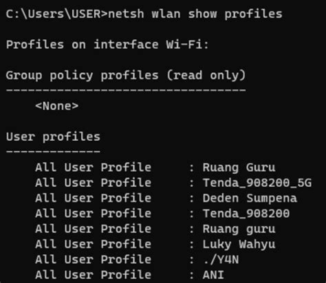 CARA MELIHAT PASSWORD WIFI MENGGUNAKAN CMD