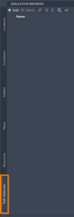 Simulation Browser Path Networks