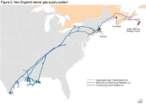 Natural Gas Pipeline System Map