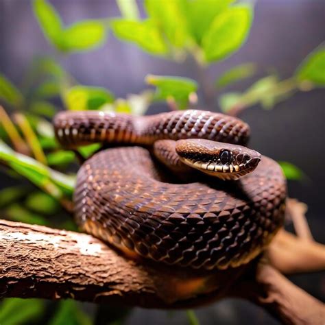 Premium Ai Image A Closeup Of A Ball Python Showcases The Intricate
