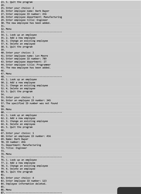 Solved In A Python File Named Employeepy Write A