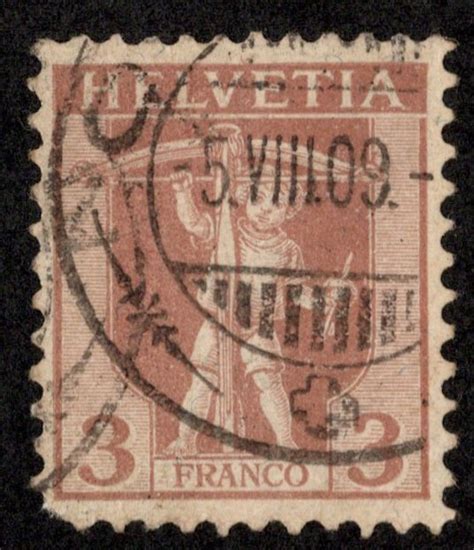 Switzerland Scott 127 Used With Rounded Corner Europe Switzerland