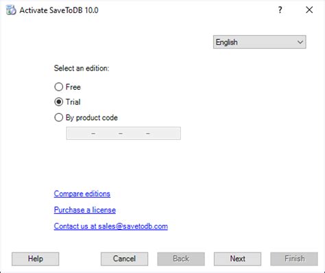 savetodb registration activate your add in today