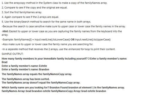 Solved 1 Use The Arraycopy Method In The System Class To