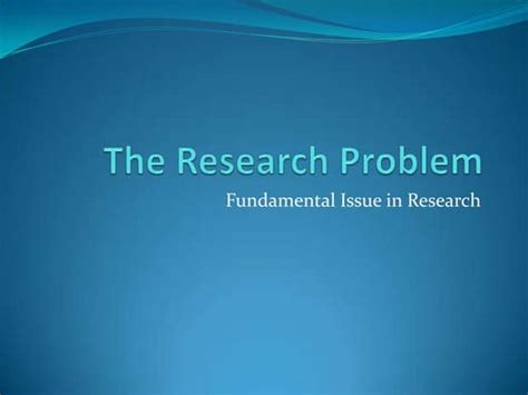 Title And Research Problem Docx Science