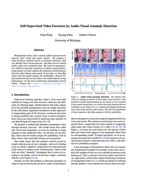 Audio Visual Forensics