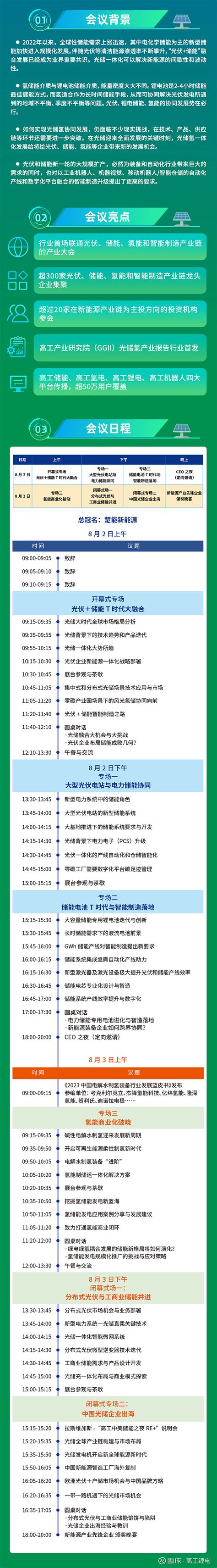 光储氢能协同 共迎能源变革 2023高工光伏新型储能大会议程公布 会议倒计时21天 2023高工光伏新型储能大会 光储氢能协同 共迎