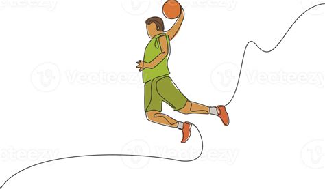 Basketball Player Dunking Drawing