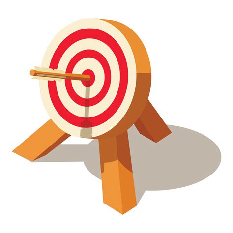 Dartboard Icon Isometric Style 15282377 Vector Art At Vecteezy