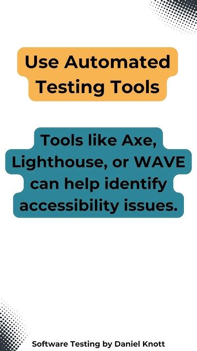 Use Automated Testing Tools Accessibility Accessibilitytesting Youtube