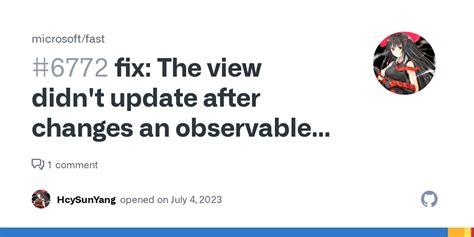 Fix The View Didn T Update After Changes An Observable Variable