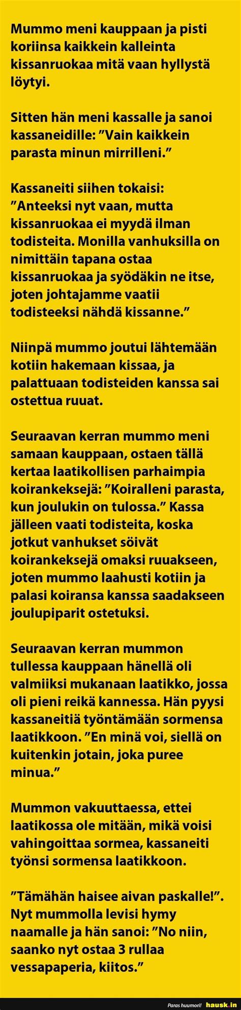 Mummo Meni Kauppaan Huumoria Joka Päivään Parhaat Vitsejä Ja