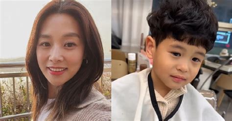 강경준♥ 장신영 뽀글머리 변신한 5살 정우 자랑 母 닮아 완성형 외모
