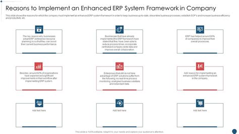 enterprise resource planning system framework reasons to implement an enhanced erp system