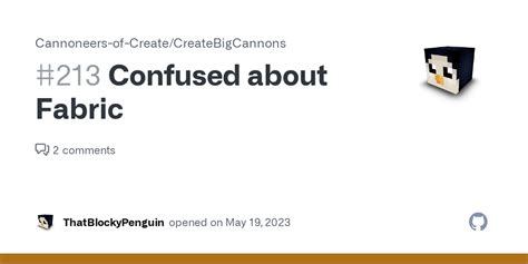 Confused About Fabric · Issue 213 · Cannoneers Of Createcreatebigcannons · Github