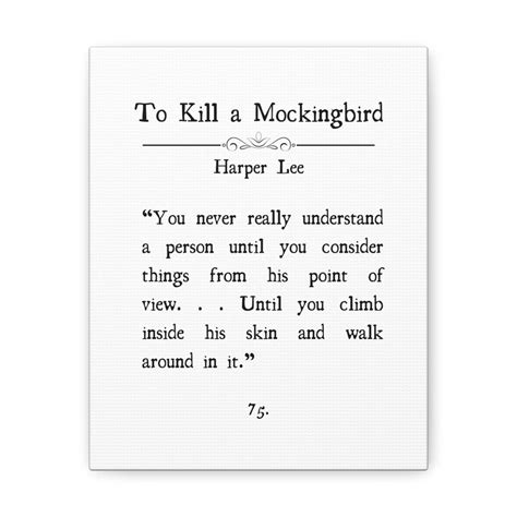 To Kill A Mockingbird Quote Wall Art At Aiden Darcy Blog