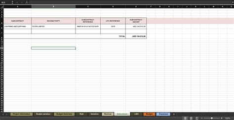 Cost Control In Projects Management Excel Model Eloquens