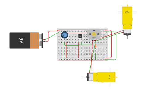 circuit design circuito de motor na protoboard tinkercad