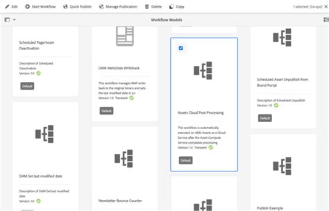 Auto Start Workflows Adobe Experience Manager