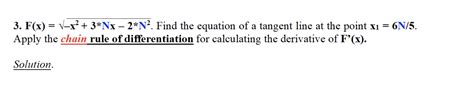 Solved Use N Also When Solving X N S If You Plug In Chegg Com