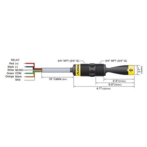 Flowline Switch Tek® Lz12 Vibration Point Liquid Level Switch 3 4 In Npt John M Ellsworth
