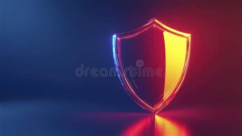 Investment Protection Concept Featuring Softly Lit Shield Digital