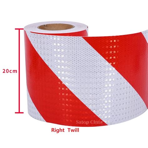 5cm10cm15cm20cm5m Reflective Adhesive Tape Left Or Right Twill
