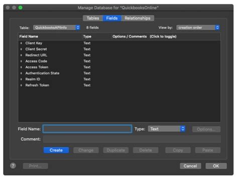 How To Integrate Filemaker And Quickbooks Online Create Token