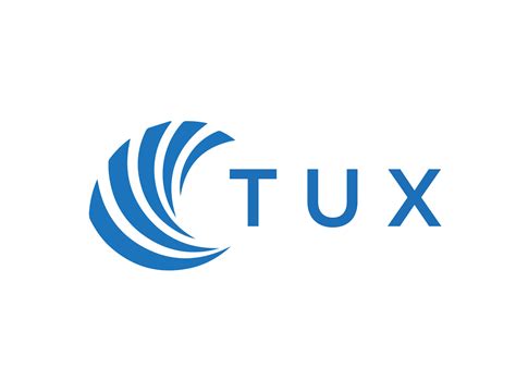 TUX Letter Logo Design On White Background TUX Creative Circle Letter Logo Concept TUX Letter