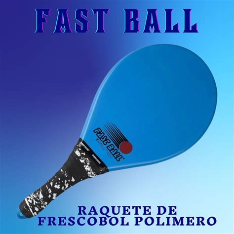 Raquete De Frescobol Fast Ball Evolution Azul Madeiramadeira
