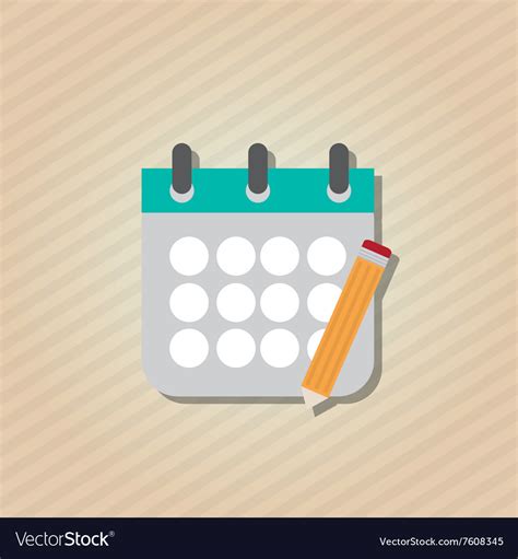 Calendar Icon Design Royalty Free Vector Image