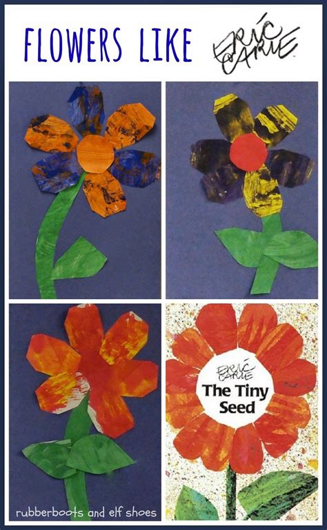 Paint Flowers Like Eric Carle Extension Activity For The Tiny Seed