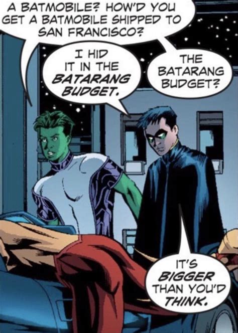 Justjust How Big Is The Batarang Budget Robin Teen Titans 2003 9 Rcomicscentral