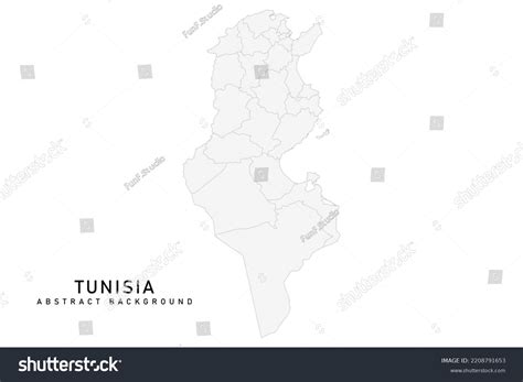 Tunisia Map World Map International Vector Stock Vector Royalty Free