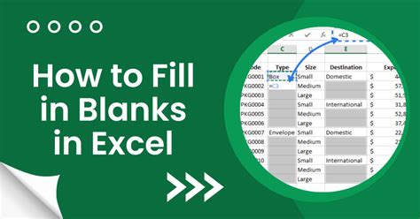 How To Fill In Blanks In Excel Earn And Excel