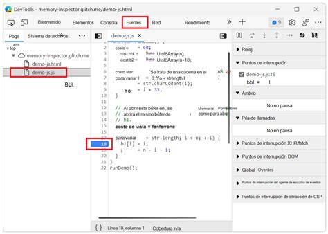 Inspeccionar Un Arraybuffer De Javascript Con La Herramienta Inspector