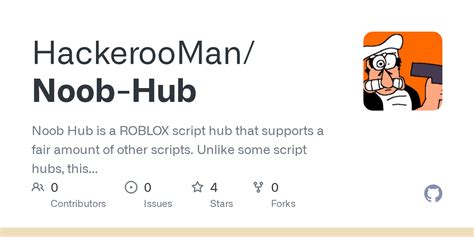 Github Hackeroomannoob Hub Noob Hub Is A Roblox Script Hub That Supports A Fair Amount Of