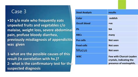 Stool Analysis Interpretation Pptx