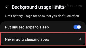 Improve Battery Drain On Android With Deep Sleeping Apps