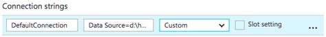 What Is The Correct Connection String Variable In Azure For Sqlite